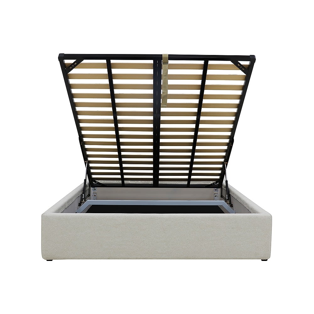 Shop Leo Gas Lift Bed California Ivory at Sleeping Giant Australia